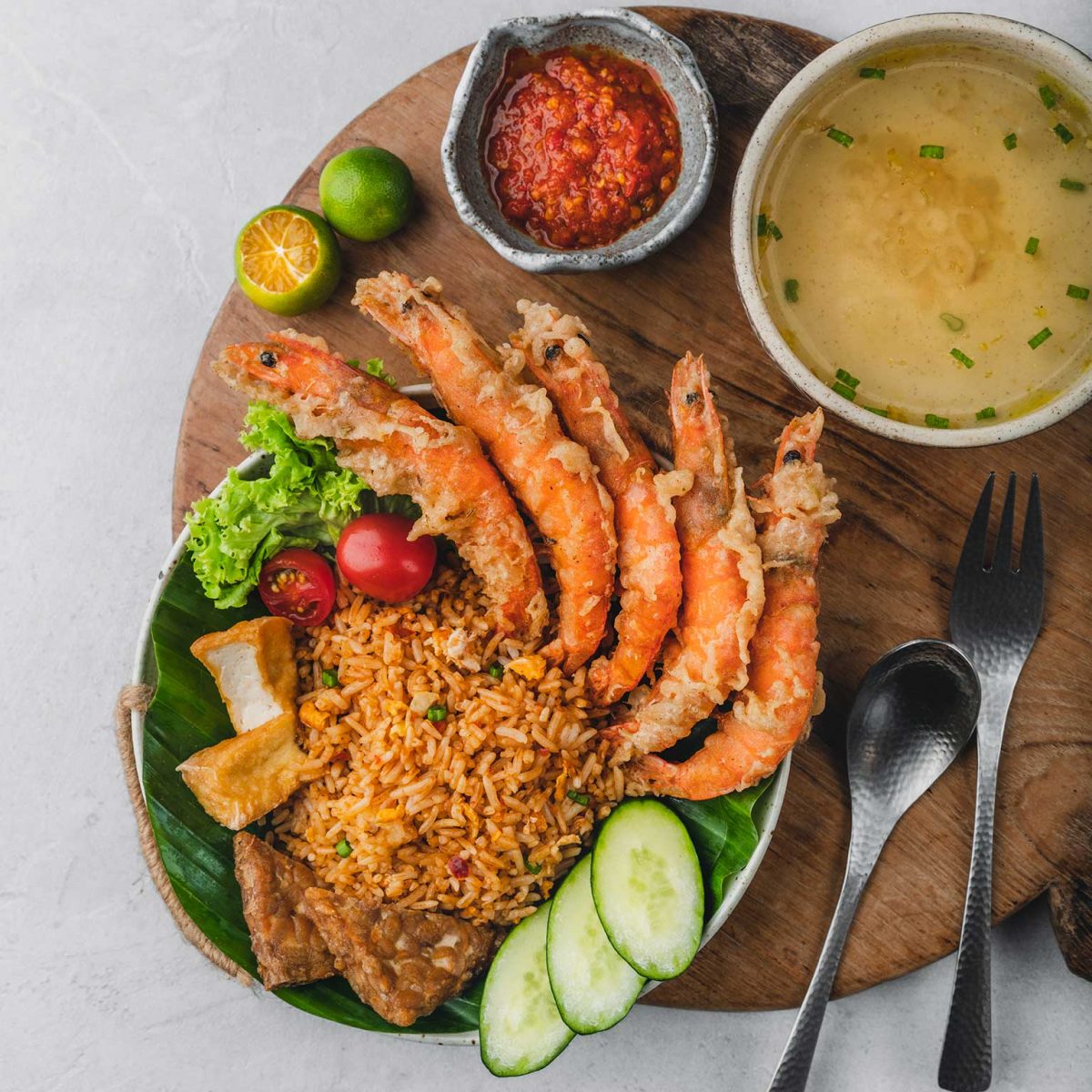 Nasi Goreng Sotong Penyet / Smashed Fried Calamari Fried Rice | Zoul's ...